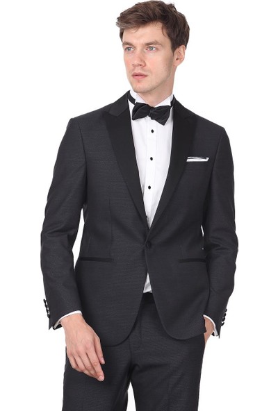 Ramsey Desenli Dokuma Smokin Takım Elbise Ramsey Desenli Dokuma Smokin Takım Elbise