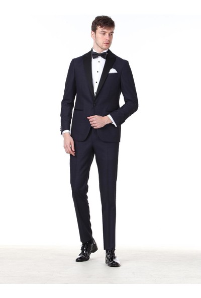 Ramsey Desenli Dokuma Smokin Takım Elbise Ramsey Desenli Dokuma Smokin Takım Elbise