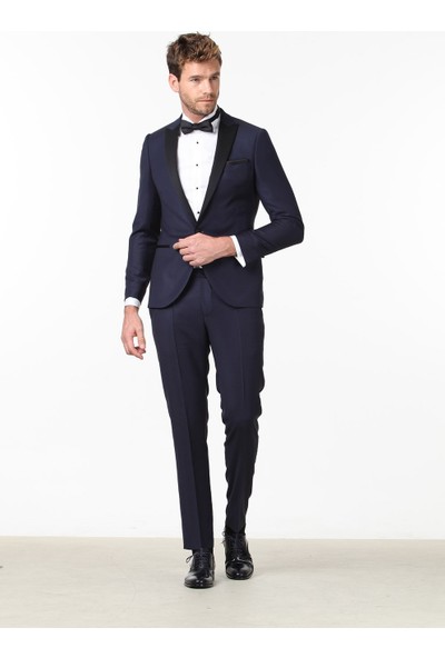 Ramsey Düz Dokuma Smokin Takım Elbise Ramsey Düz Dokuma Smokin Takım Elbise