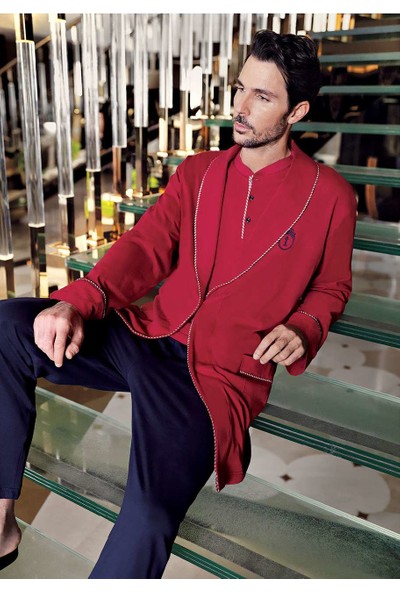 İmaj 8440 Erkek Çeyizlik Beşli Rop Pijama Takım Bordo İmaj 8440 Erkek Çeyizlik Beşli Rop Pijama Takım Bordo