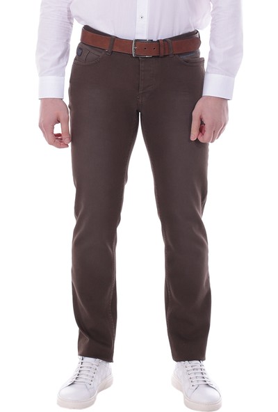Diandor Slim Fit Erkek Pantolon 182300 Kahve/Brown 1823000
