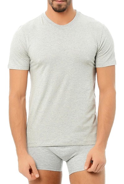 Kom Kısa Kol Sıfır Yaka Koton Modal Erkek Fanila James T-Shirt Kom Kısa Kol Sıfır Yaka Koton Modal Erkek Fanila James T-Shirt