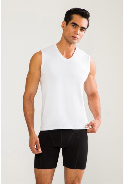 Ds Damat Erkek Beyaz Fanila