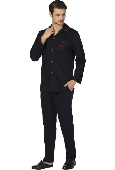 D's Damat Pijama Takımı Düğmeli Comfort