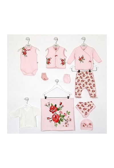 İmaj Bebe Rose Yelekli 10 Parça Hastane Çıkışı İmaj Bebe Rose Yelekli 10 Parça Hastane Çıkışı