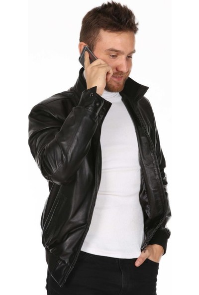 Derimont's Erkek Kolej Model Deri Mont