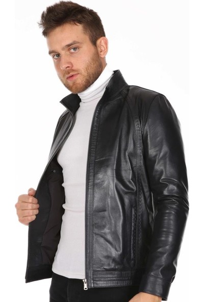 Derimont's Erkek Düz Model Spor Deri Mont Derimont's Erkek Düz Model Spor Deri Mont