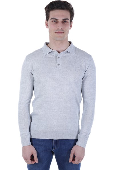 Diandor Polo Yaka Polo Yaka Yün Karışımı Erkek Triko A.Gri/L.Grey 1925009 Diandor Polo Yaka Polo Yaka Yün Karışımı Erkek Triko A.Gri/L.Grey 1925009