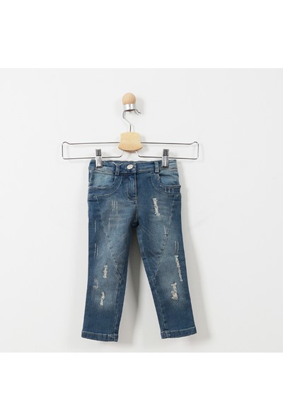 Panço Kız Çocuk Denim Pantolon 19221059100