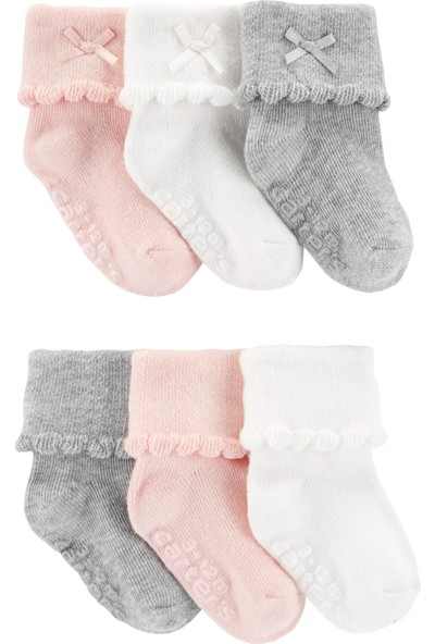 Carter's Kız Bebek 6'lı Çorap CR05657