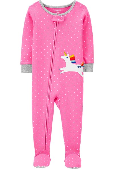 Carter's Kız Bebek Tekli Pijama Tulum 1H535110