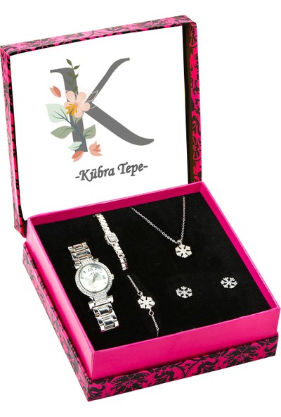 Fotomcity K Harfi Bayan Kar Tane Kolye Küpe Bileklik Saat Seti Fotomcity K Harfi Bayan Kar Tane Kolye Küpe Bileklik Saat Seti