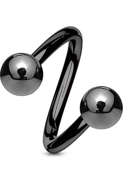 Getss Spiral Halka Kulak Unisex Çelik Piercing PR009