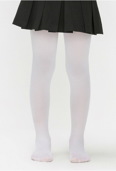 Penti Beyaz Pretty Micro 40 Külotlu Çorap