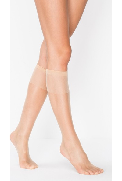 Penti Açık Ten Rengi Fit 15 Burunsuz 3'lü Pantolon Çorabı