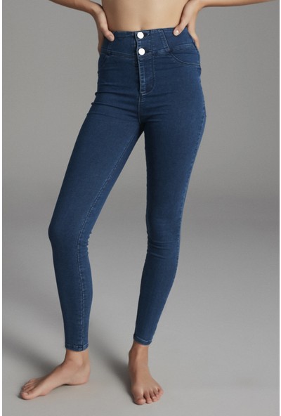 Penti Denım Blue Total Shaper Jegging Tayt Penti Denım Blue Total Shaper Jegging Tayt