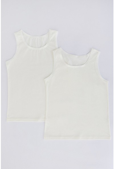 Penti Çok Renkli Kız Çocuk Organic Cotton 2'li Atlet Penti Çok Renkli Kız Çocuk Organic Cotton 2'li Atlet