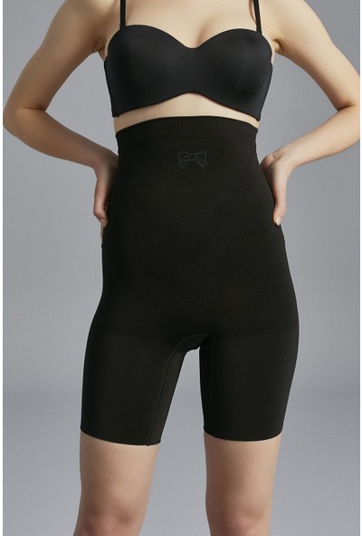 Penti Siyah Seamless Şort Korse