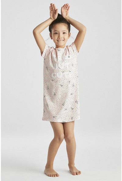 Penti Pembe Kız Çocuk Ent Flowers Gecelik Penti Pembe Kız Çocuk Ent Flowers Gecelik