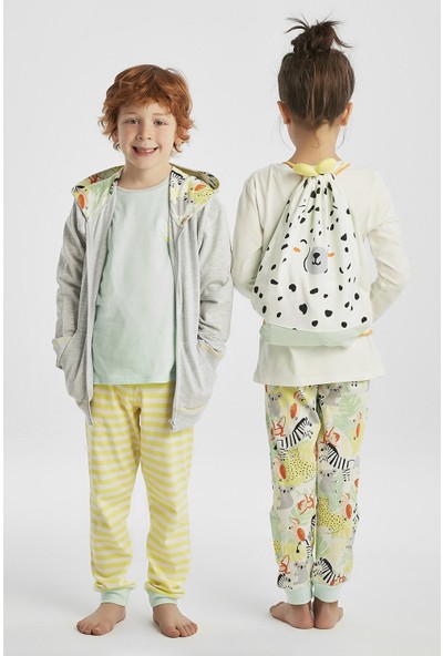 Penti Açık Gri Melanj Çocuk Ld Hood Sweatshirt