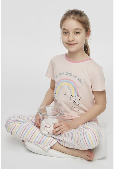 Penti Çok Renkli Teen Rainbow 2'li Pijama Takımı