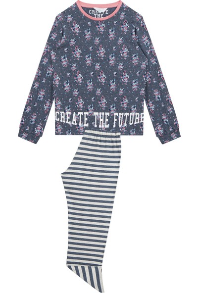 Penti Indigo Teen Back To School 2'li Pijama Takımı Penti Indigo Teen Back To School 2'li Pijama Takımı