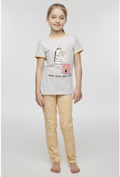 Penti Çok Renkli Teen Zebracorn 2'li Pijama Takımı