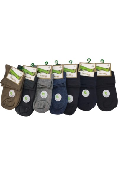 Mısırlı Bambu Plus Erkek Bilek Bambu Çorap 12 Adet