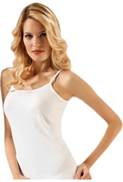 Tutku İp Askılı Kadın Atlet %100 Pamuk 6 Adet