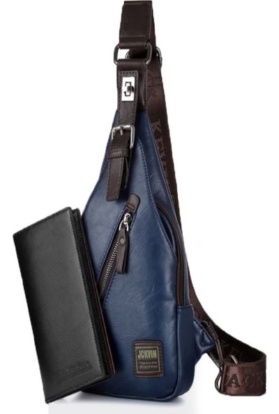 Jckvin K&M King Men 2022 Trend Erkek Çapraz Omuz ve Sırt Çanta Poliüretan Deri_Cüzdan ve Kablo Kılıfı Dahildir Jckvin K&M King Men 2022 Trend Erkek Çapraz Omuz ve Sırt Çanta Poliüretan Deri_Cüzdan ve Kablo Kılıfı Dahildir