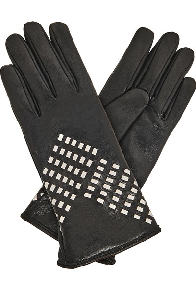 Desa Kadın Deri Şeritli Eldiven