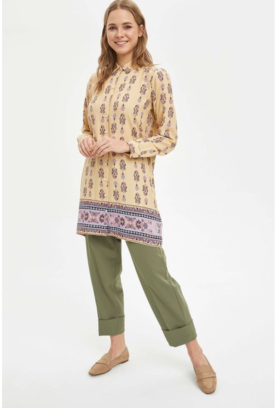 Defacto Relax Fit Dokuma Pantolon N0372AZ20SM Defacto Relax Fit Dokuma Pantolon N0372AZ20SM