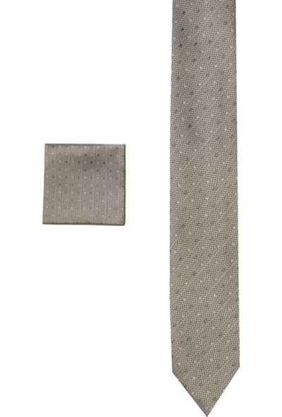 Altınyıldız Classics Desenli Nano Kravat-Mendil Set