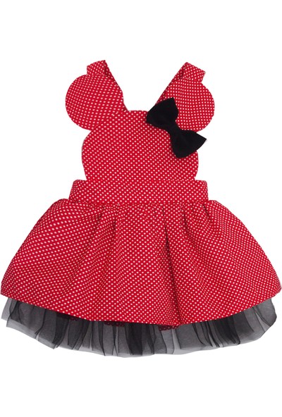 Shecco Babba Kız Çocuk Tütü Elbise Kırmızı Puantiyeli 1-4 Yaş Shecco Babba Kız Çocuk Tütü Elbise Kırmızı Puantiyeli 1-4 Yaş