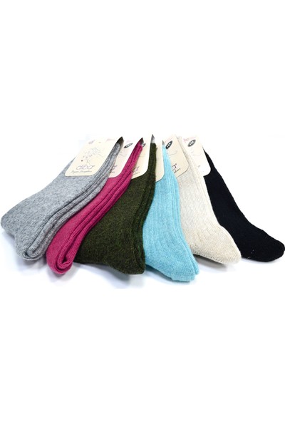 Diba 6 Adet Doğal Lambswool Yün Kadın Kışlık Çorap