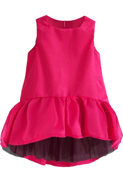 Shecco Babba Kız Çocuk Tütü Elbise Fuşya 5-8 Yaş