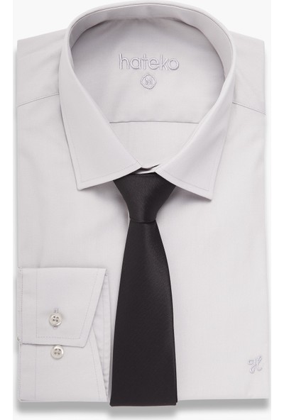 Hateko Düz Filafil Siyah Kravat Hateko Düz Filafil Siyah Kravat