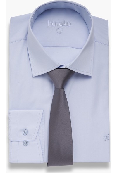 Hateko Düz Filafil Gri Kravat Hateko Düz Filafil Gri Kravat
