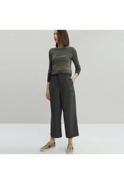 Yargıcı Önü Plili Pantolon