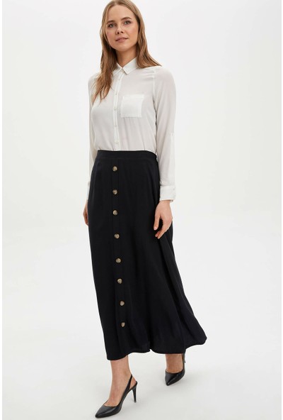 DeFacto Relax Fit Dokuma Etek N0363AZ20SM