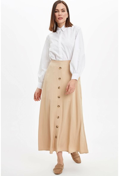 DeFacto Relax Fit Dokuma Etek N0363AZ20SM