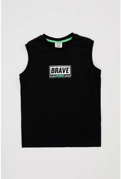 DeFacto Erkek Çocuk Yazı Baskılı Atlet N4618A620SM