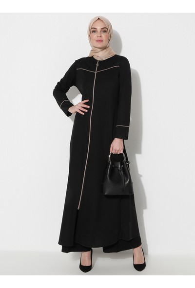 Miss Cazibe Kadın Fermuarlı Ferace