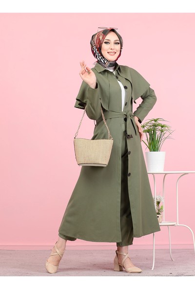 Tofisa Kadın Kemerli Trençkot