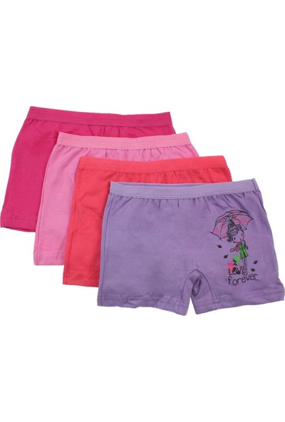 Gümüş İç Giyim Gümüş Iç Giyim Kız Çocuk 4 Lü Boxer 040-30691-025