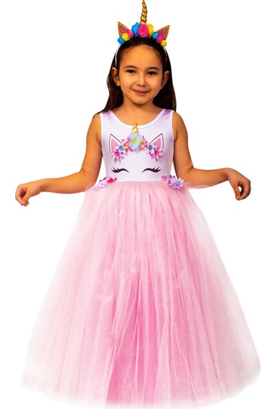 Masal Dünyası Unicorn Kostüm Pembe 7 - 8 Yaş Masal Dünyası Unicorn Kostüm Pembe 7 - 8 Yaş