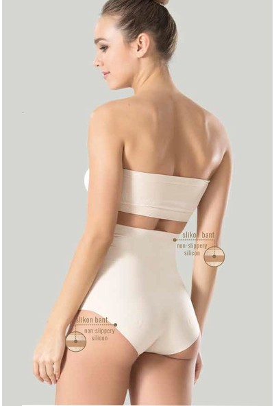 Miss Fit Mideli Lazer İz Yapmaz Slip Kadın Külot Korse 14002 Miss Fit Mideli Lazer İz Yapmaz Slip Kadın Külot Korse 14002
