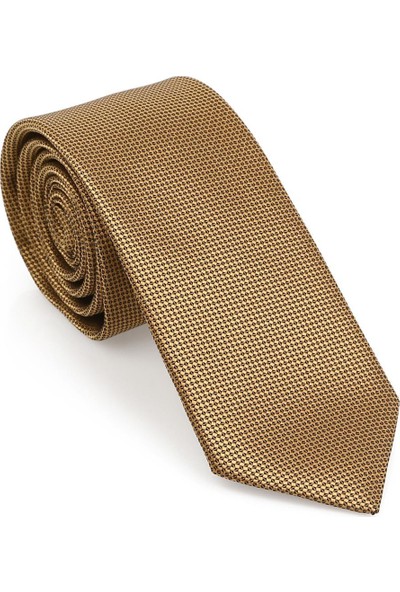 Altın Sarısı Oxford Model Mendilli Slim Kravat-Brianze MKAS-1 Altın Sarısı Oxford Model Mendilli Slim Kravat-Brianze MKAS-1