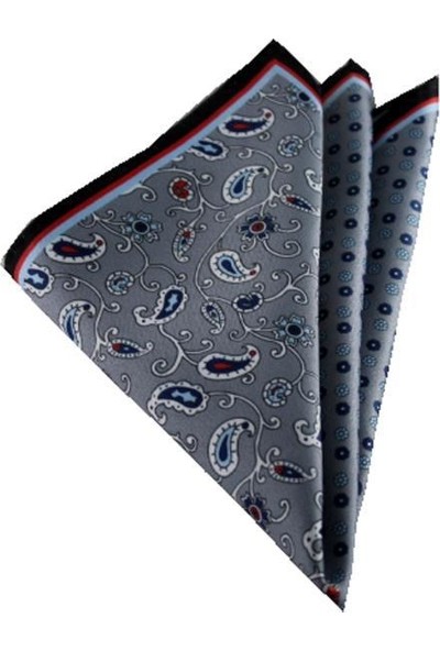 Brianze Gri Çiçekli Mendil M-72 Brianze Gri Çiçekli Mendil M-72