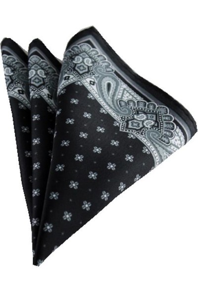 Brianze Siyah Desenli Mendil M-67
